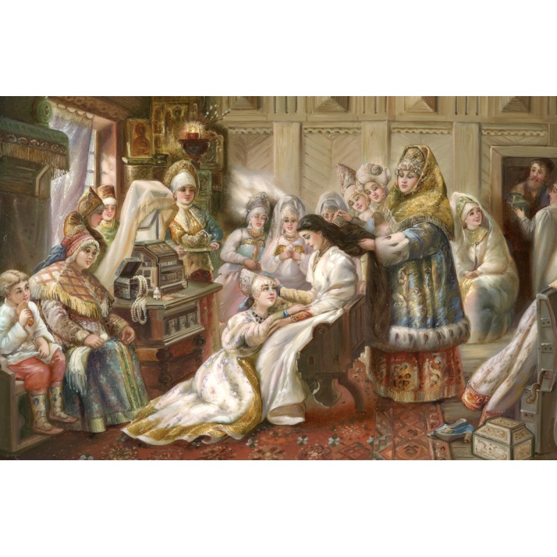 The Russian Bride's Attire - Русская лаковая миниатюра