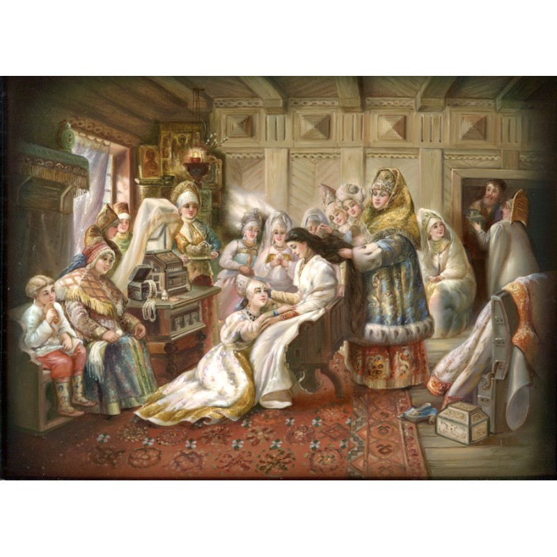 The Russian Bride's Attire - Русская лаковая миниатюра